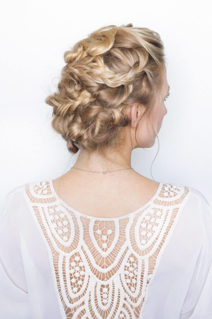 How To Create A Messy Braided Updo Hairdo Hairstyle