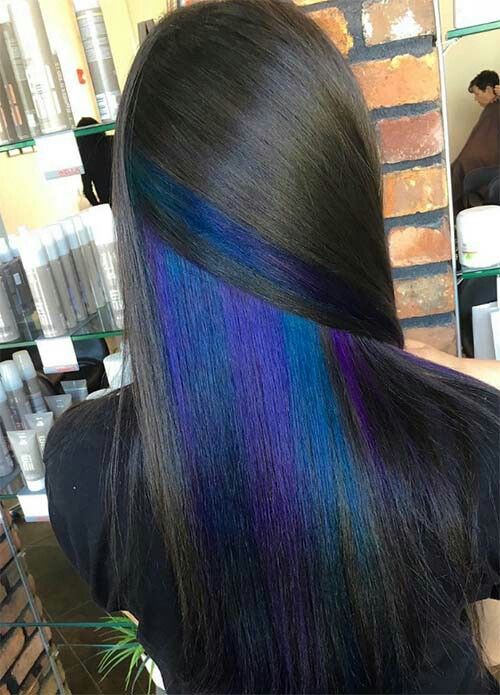 40 Peek A Boo Hair Color Ideas To Look Unique Hairdo Hairstyle