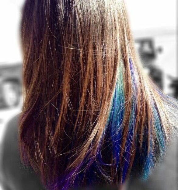 40 Peek A Boo Hair Color Ideas to Look Unique | Hairdo Hairstyle