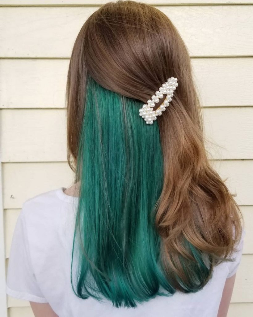40 Peek A Boo Hair Color Ideas to Look Unique | Hairdo Hairstyle