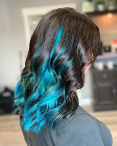 40 Peek A Boo Hair Color Ideas to Look Unique | Hairdo Hairstyle