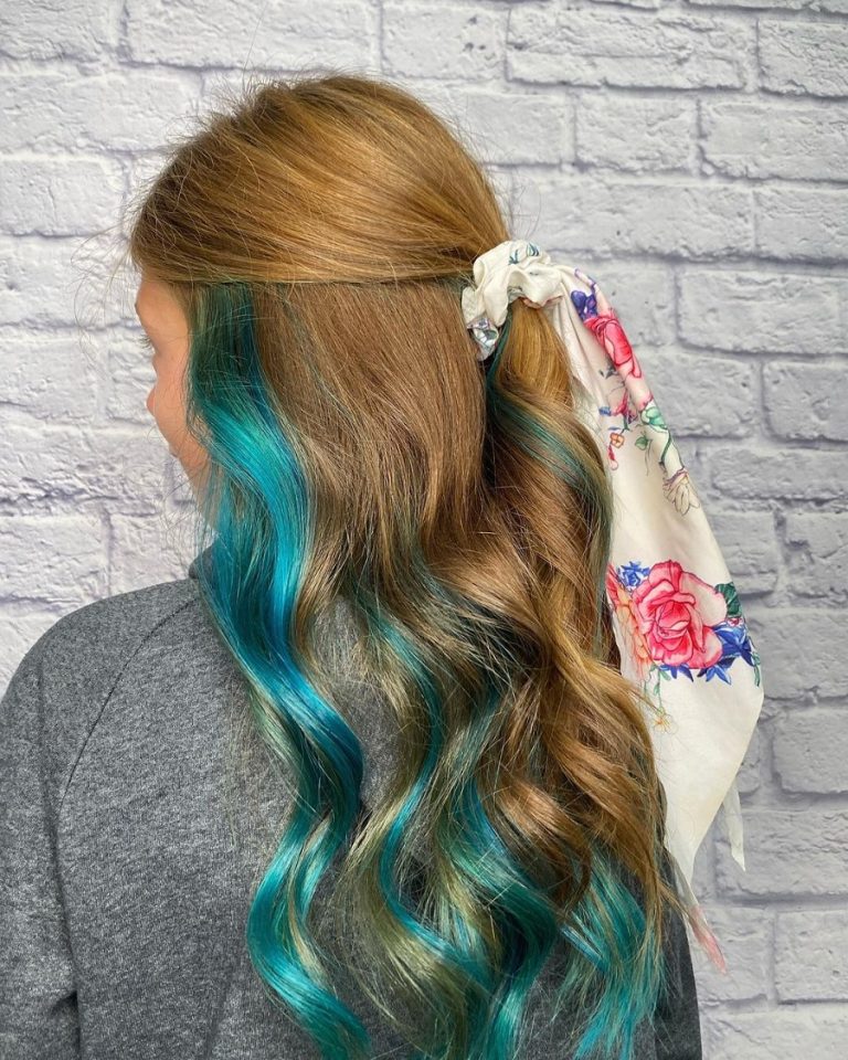 40 Peek A Boo Hair Color Ideas to Look Unique | Hairdo Hairstyle