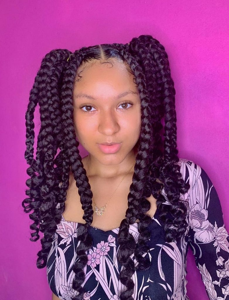 40 Jumbo Braids Hairstyles for a Cool Look | Hairdo Hairstyle